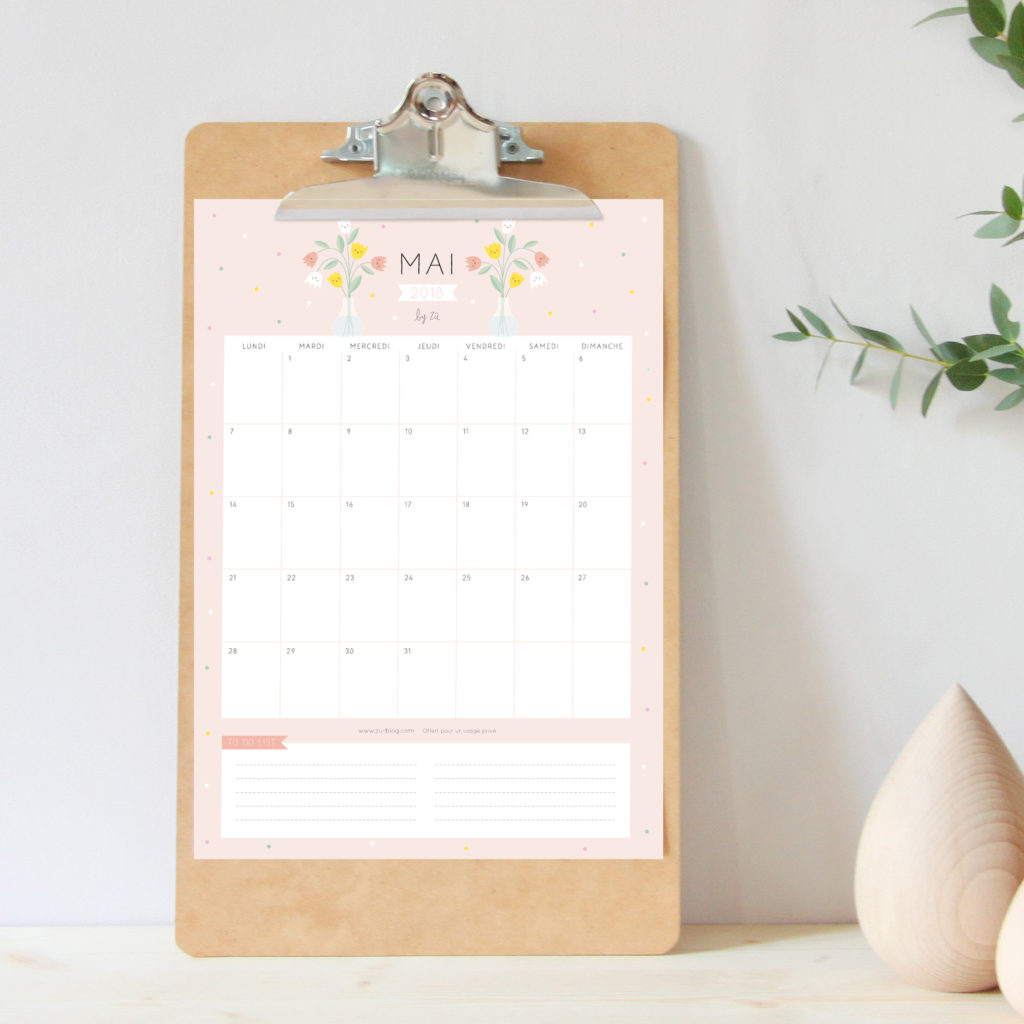 LE CALENDRIER DIY MAI 2018 – Zü – le Blog